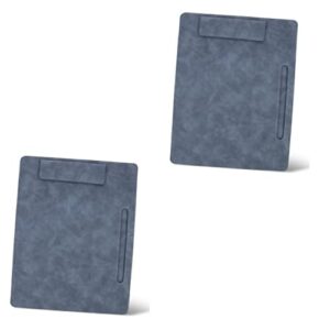 tofficu 2pcs folder board file folder organizer pencils file clipboards paper clipboard writing base plate exam paper clips recording board clip board blue business a4 test paper