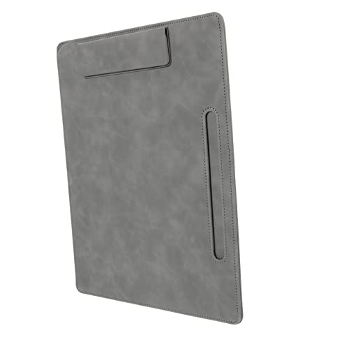 MAGICLULU Folder Board File Folder Organizer File Clipboards Writing Base Plate Writing Board Office Document Clip Conference Writing Board Exam Paper Base Pu Office Test Paper Holder Grey