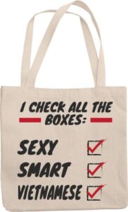 make your mark design sexy smart vietnamese reusable tote bag or vietnam tote bag decor & kitchenware