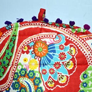 Marusthali Tea Cosy kitchen accessories Cotton kettle cover Tea Cozy Teapot cover Printed Decorative Tea Cosy (Red paisley printed)