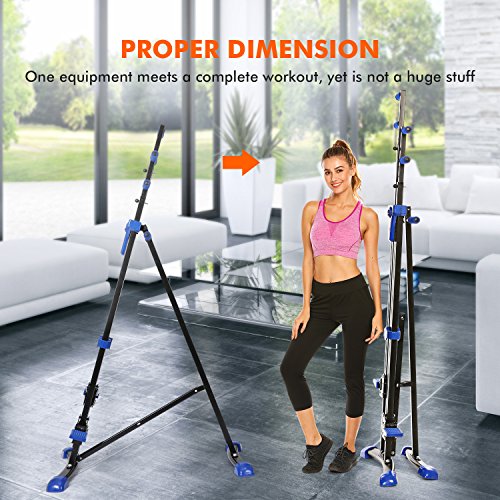 Vertical Climber Exercise Machine, Upgraded Folding Stair Climber Machine, Home Gym Climbing Stepper for Full Body Cardio Workout