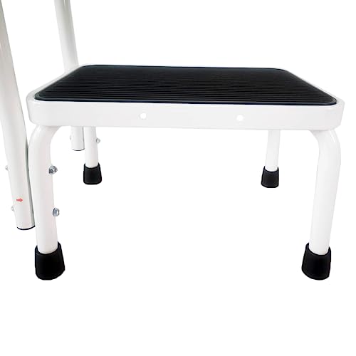 Sattiyrch Step Stool with Handle for Ederly,Sturdy and Lightweight Stool with Anti-Skid Platform,Easy Assmbly,Safely Supports up to 350 Pounds with 9.5 Inch