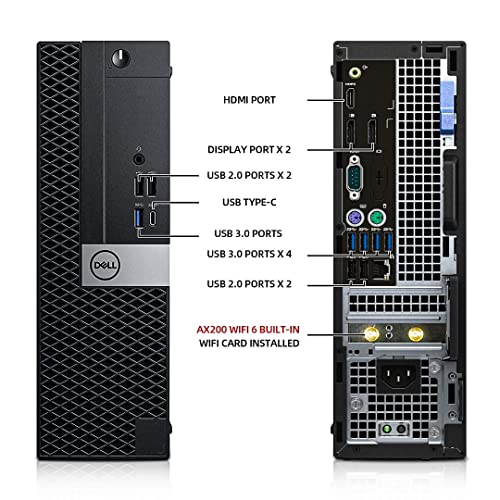 Dell OptiPlex 7050 Desktop Computers PC,Intel Core i7-6700 3.4GHz,16GB Ram 512GB M.2 NVMe SSD+2TB HDD,Intel AX200 Built-in WiFi 6,Bluetooth 5.2, HDMI,Refurbished Computer,Windows 10 Pro (Renewed)