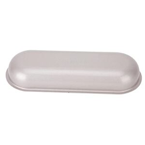 Hot Dog Loaf Pans 7 Inch Oval Shape Baking Pan Non-Stick Hot Dog Bread Bun Molds Carbon Steel Bread Mold Bakeware Set for Kitchen DIY Homemade Oven Baking Tool(7Inch)