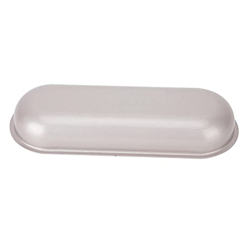 Hot Dog Loaf Pans 7 Inch Oval Shape Baking Pan Non-Stick Hot Dog Bread Bun Molds Carbon Steel Bread Mold Bakeware Set for Kitchen DIY Homemade Oven Baking Tool(7Inch)