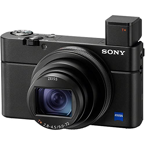 Sony Cyber-Shot DSC-RX100 VII Digital Camera (DSC-RX100M7) + 64GB Memory Card + Case + Card Reader + Flex Tripod + Memory Wallet + Cleaning Kit (Renewed)