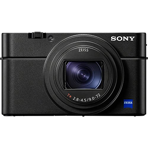 Sony Cyber-Shot DSC-RX100 VII Digital Camera (DSC-RX100M7) + 64GB Memory Card + Case + Card Reader + Flex Tripod + Memory Wallet + Cleaning Kit (Renewed)