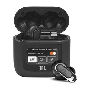 jbl tour pro 2 (black) - true wireless noise cancelling earbuds, small