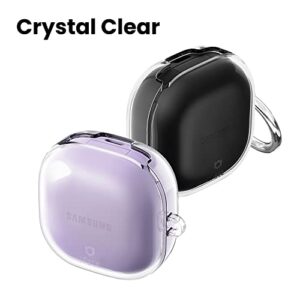 iFace Case for Galaxy Buds 2 Pro (Clear) / Galaxy Buds 2 Case/Galaxy Buds Pro Case/Galaxy Buds Live Case [Cute Keychain Case with Circle Carabiner]