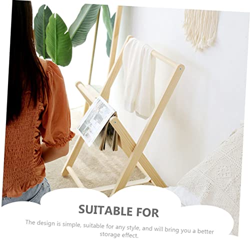 Homoyoyo Clothes Organizer Rack 1pc Simple Hanger Garment Storage Shelf Garment Rack Clothes Wood Rack Cross Wooden Clothing Coat Hanging Stand Clothes Rack