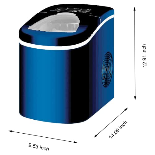 RYUUZA 26lb. Portable Countertop Ice Maker, Blue, EFIC108