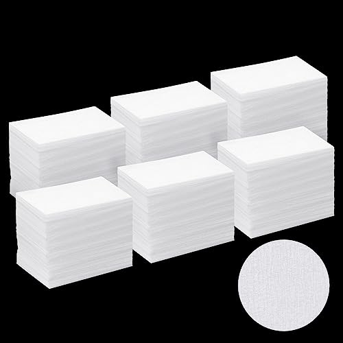 500PCS Nail Polish Remover, Lint Free Nail Wipes Super Absorbent Gel Nail Polish Remover Cotton Pads for Acetone Nail Polish Remover Nail Wipes for Acrylic Gel Nails Clean, White