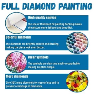 CAEJCCL 5D Diamond Art I Am Your Friend German Shepherd Diamond Painting Kits for Adults Paint by Number for Home Recreation and Wall Decoration 12x16 Inches