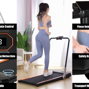 LSRZSPORT Under Desk Treadmill Prodable Treadmill for Home and Office with Speaker, Remote Control and LED Display