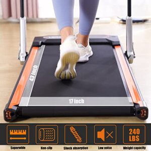 LSRZSPORT Under Desk Treadmill Prodable Treadmill for Home and Office with Speaker, Remote Control and LED Display