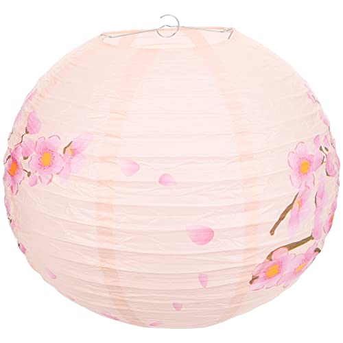 BESTOYARD Sushi Lantern Lamps 3pcs Japanese Paper Lanterns Small Lantern Cherry Blossoms Iron Japanese Paper Lanterns Decorative Flower Lantern