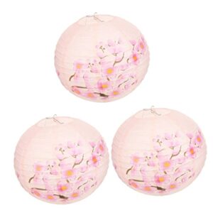 bestoyard sushi lantern lamps 3pcs japanese paper lanterns small lantern cherry blossoms iron japanese paper lanterns decorative flower lantern