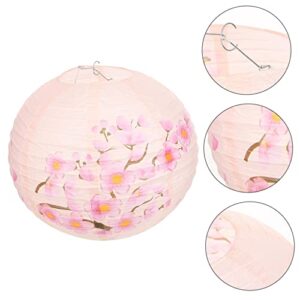 BESTOYARD Sushi Lantern Lamps 3pcs Japanese Paper Lanterns Small Lantern Cherry Blossoms Iron Japanese Paper Lanterns Decorative Flower Lantern