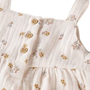 little planet by carter's Baby Girl's Organic Cotton Dress, Spring Bloom, 18 Months