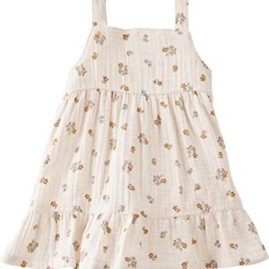 little planet by carter's Baby Girl's Organic Cotton Dress, Spring Bloom, 18 Months