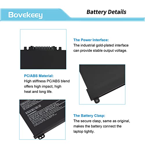 HW03XL Battery L97300-005 11.34V 41.04WH for HP Pavilion 15-EG 15-EG0010NR 15-EG0021NR, 15-EH 15-EH0014na 15-EH0000 15-EH1070WM, 17-CN 17-CN0XXX 17-CN0010nr 17-CN0013dx, HSTNN-IB90 L96887-1D1 L968AC1