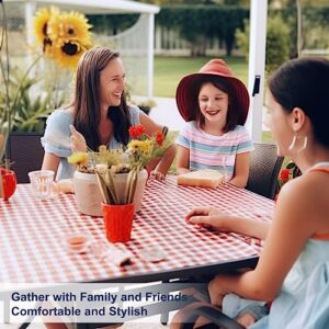 Patio Table with Umbrella Hole 37 Inch Outdoor Patio Table Outdoor Dining Tables Outdoor Metal Table Steel Slat Square Patio Dining Table with 1.57" Umbrella Hole for Garden, Backyard and Porch