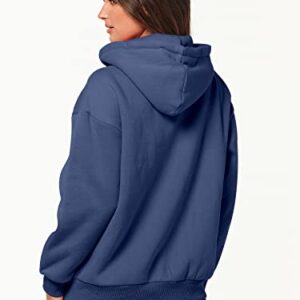 ANRABESS Oversized Hoodies for Women Long Sleeve Hooded Sweater Fall Jacket Fleece Sweatshirt Casual Comfy 2023 Trendy Y2K Clothes Teen Girls A989dianlan-M Navy Blue