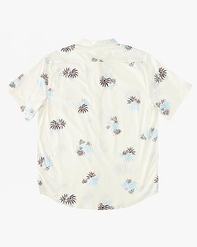 Billabong Boy's Sundays Mini Short Sleeve Shirt (Big Kids) Stone SM (10 Big Kid)