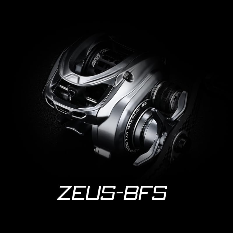 Bearking Zeus-BFS Baitcasting Fishing Reel 4.9oz Ultralight Carbon Reels TBS Brake System Baitcaster (Right)