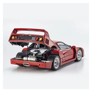 Classic Static Scale Models for Ferrari F40 1:18 Alloy Car Model Scale Vehicle Toy Souvenir Decoration Collection Adult Gift Non RC Toys