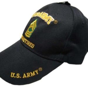 Flakita's Novelties Oficially Licensed US ARMY MSG RETIRED BALL CAP HAT