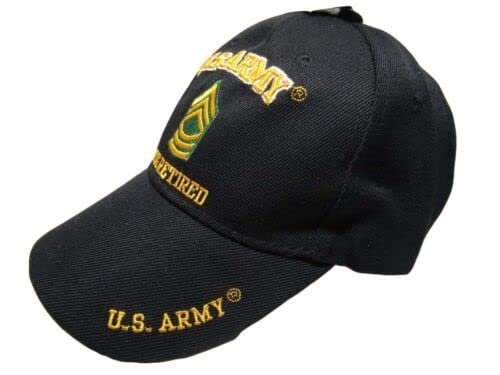 Flakita's Novelties Oficially Licensed US ARMY MSG RETIRED BALL CAP HAT