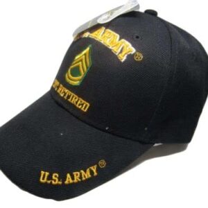 Flakita's Novelties Oficially Licensed US Army SFC Sergeant First Class Retired Hat Ball Cap Veteran