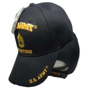 Flakita's Novelties Oficially Licensed US Army SFC Sergeant First Class Retired Hat Ball Cap Veteran