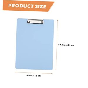 2pcs A4 Folder Board Nursing Clip Board Paper Binder Clipboard A4 Letter Size Clipboards Clipboard Hardboard Clipboard Exam Paper Clips A4 Clip Boards for Metal Thin