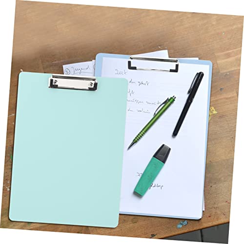 2pcs A4 Folder Board Nursing Clip Board Paper Binder Clipboard A4 Letter Size Clipboards Clipboard Hardboard Clipboard Exam Paper Clips A4 Clip Boards for Metal Thin