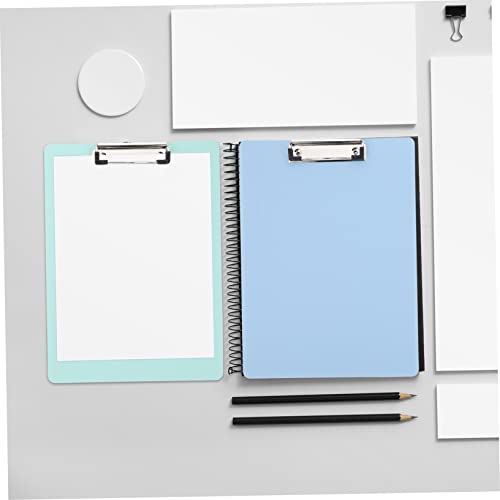 2pcs A4 Folder Board Nursing Clip Board Paper Binder Clipboard A4 Letter Size Clipboards Clipboard Hardboard Clipboard Exam Paper Clips A4 Clip Boards for Metal Thin