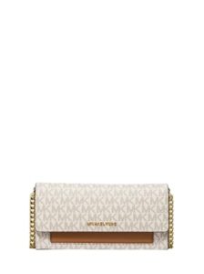 michael kors jet set medium saffiano leather 2-in-1 convertible crossbody bag (van/arorn)