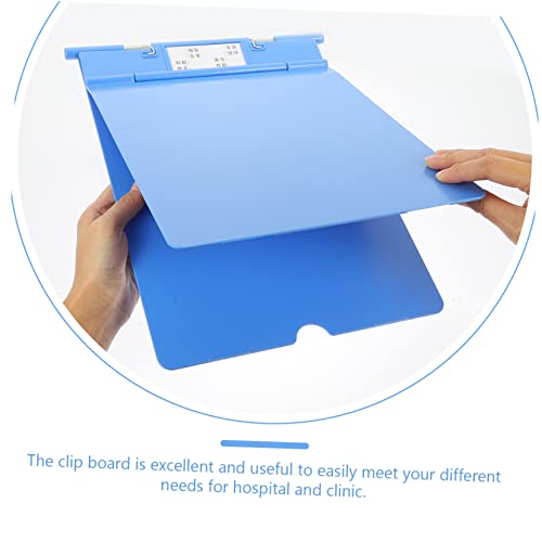 Ciieeo Case Folder Paper Folder Digital Writing Pad Office Folders Writing Paper Holder Nurse Clipboard Writing Clipboard Boards Exam Paper Base Writing Base Plate Abs Paper Pad Blue A4