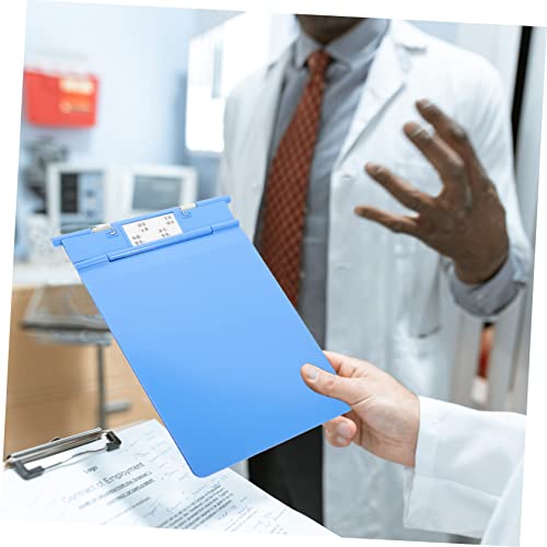 Ciieeo Case Folder Paper Folder Digital Writing Pad Office Folders Writing Paper Holder Nurse Clipboard Writing Clipboard Boards Exam Paper Base Writing Base Plate Abs Paper Pad Blue A4