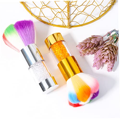 Makeup Cleaner 8 Pcs Dust Brush Nail Cleanser Para Uñas Acrilicas Nail Cleaner Tool Nail Art Brushes Cosmetic Brushes Set Manicure Supplies Bristle Nail Brush Nail Brushes