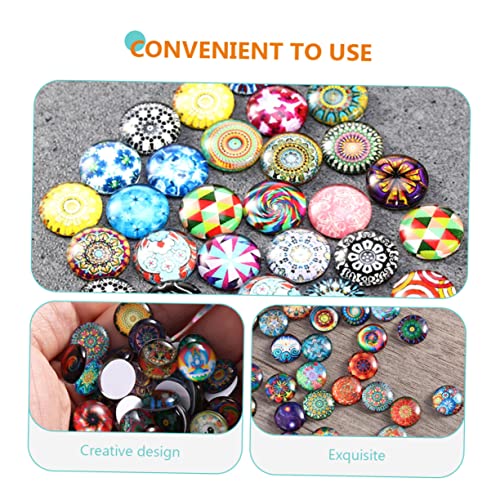 100 Pcs Gem Patch Jewelry Set Glass Vase Set Rhinestone Jewelry Set Loose Beads Glass Gemstone Patches Jewelry Making Supplies Halloween Jewelry Gems Patch Glass Cabochons Gem