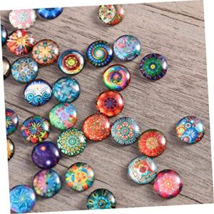 100 Pcs Gem Patch Jewelry Set Glass Vase Set Rhinestone Jewelry Set Loose Beads Glass Gemstone Patches Jewelry Making Supplies Halloween Jewelry Gems Patch Glass Cabochons Gem