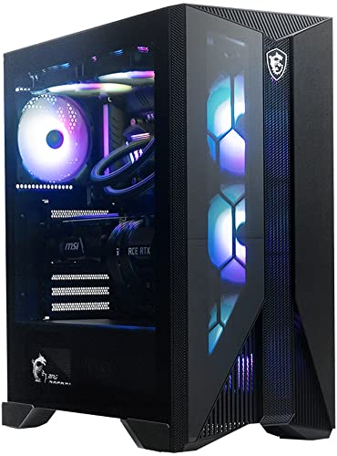 MSI Aegis RS 12TF-253US Gaming & Entertainment Desktop PC (Intel i9-12900KF 16-Core, 64GB DDR5 4800MHz RAM, 7.6TB SATA SSD, GeForce RTX 3080 Ti, WiFi, Bluetooth, Win 11 Home) Refurbished (Renewed)