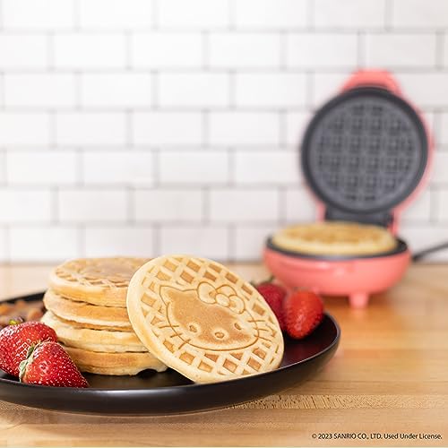 Uncanny Brands Hello Kitty Mini Waffle Maker - Cook With Your Favorite Kitty Character