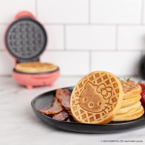 Uncanny Brands Hello Kitty Mini Waffle Maker - Cook With Your Favorite Kitty Character