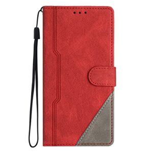 phone filp case Compatible with Oppo Reno 6Pro 5G Case, Reno 6Pro 5G Wallet Case Slim PU Leather Phone Case Flip Folio Leather Case Card Holders Shockproof Protective Case with Wrist Strap nonmetallic