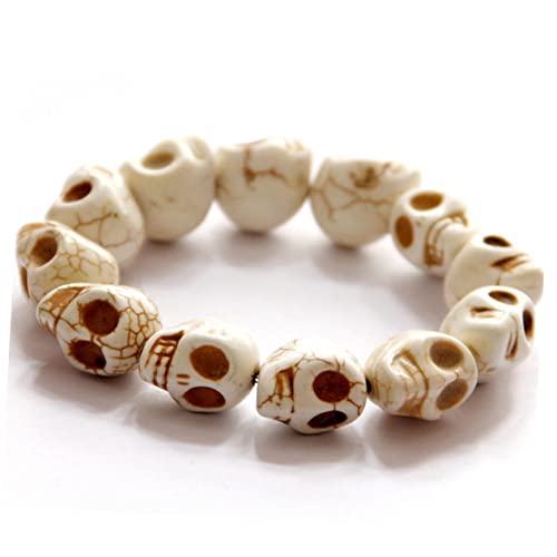 KJHBV 2 Sets Skull Loose Beads Retro Earrings Beads for Friendship Bracelets Beads for Crafts Bracelet Making Supplies Gemstone Loose Beads Skull Head Bead Beading Kits Exquisite Beads