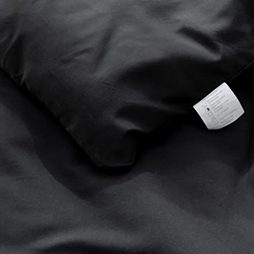 ROSGONIA Black California King Comforter Set,3pcs (1 Black Cal King Comforter & 2 Pillowcases), Soft Lightweight Cozy California King Comforter Sets Oversized, Easy to Wash and Clean Boho Bedding Set