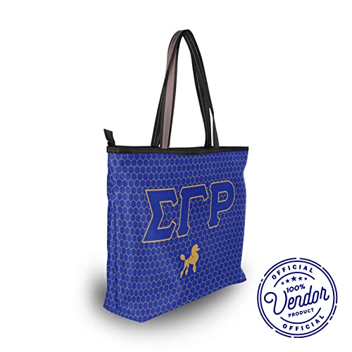 BBGreek Sigma Gamma Rho Sorority Paraphernalia - SGRHO Honeycomb - Tote Bag - Sorority Gifts For Women - Official Vendor